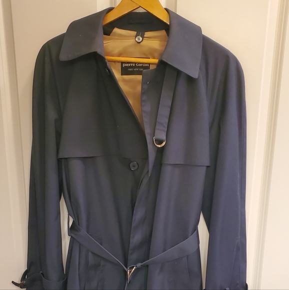Jackets & Coats | Mens Pierre Cardin Navy Blue Rain Coat | Poshmark